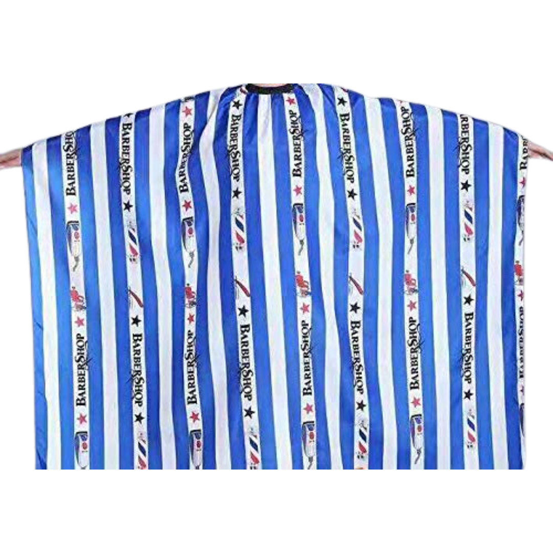 Blue Stripe Hair Cutting Cape | Barber Cape | Salon Capes | Omwah – OMWAH
